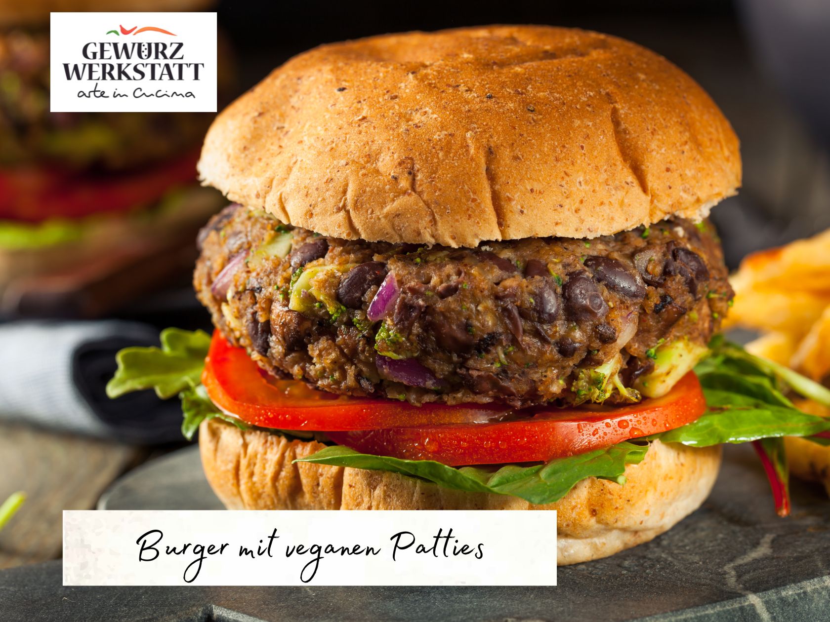 Veganer Burger – arte in cucina